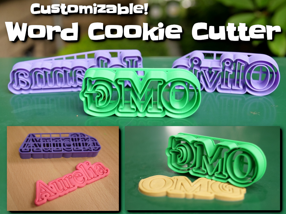 Word Cookie Cutter by Makkuro | Download free STL model | Printables.com