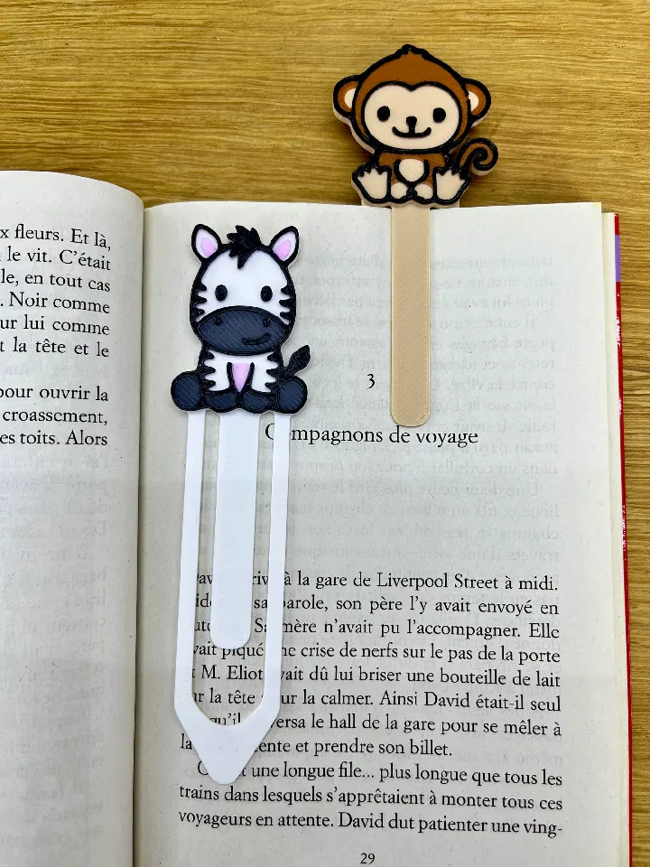 Cute Zebra Bookmark by Aztairya | Download free STL model | Printables.com
