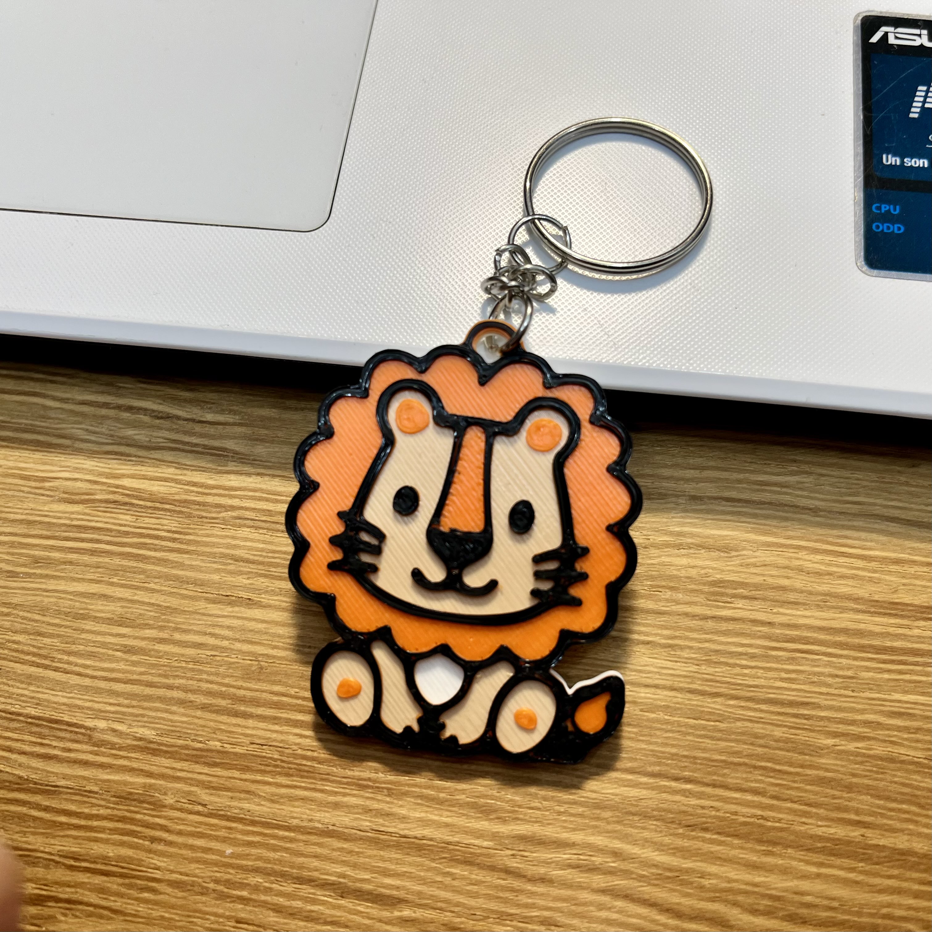 Cute Lion Keychain by Aztairya | Download free STL model | Printables.com