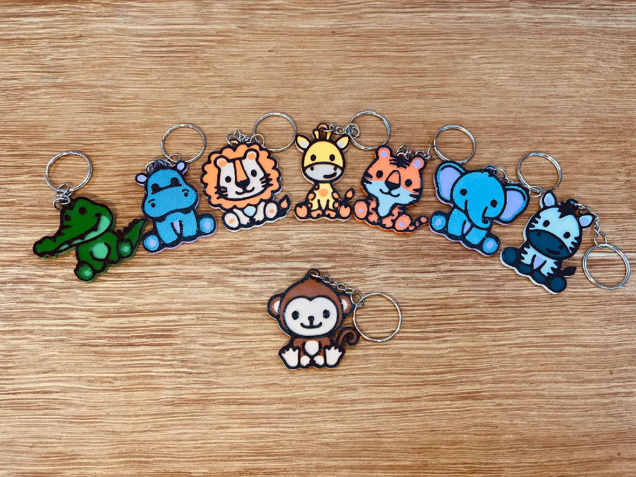 Cute Monkey Keychain by Aztairya | Download free STL model | Printables.com