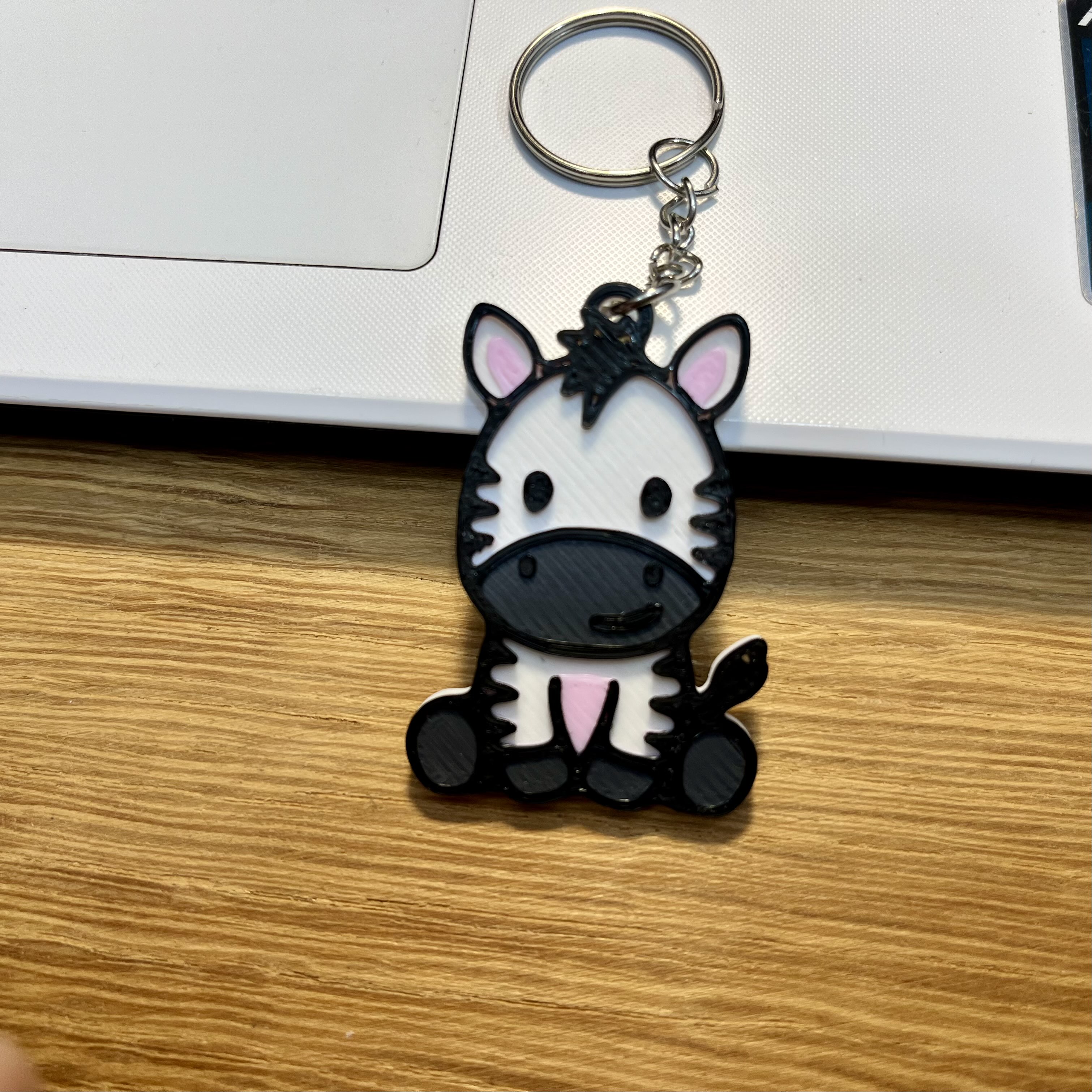 Cute Zebra Keychain by Aztairya | Download free STL model | Printables.com