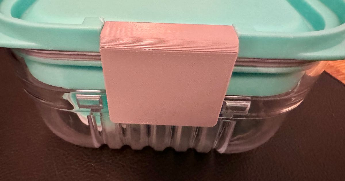 Latch for PACKIT Container von Duane Lankford | Kostenloses STL-Modell ...