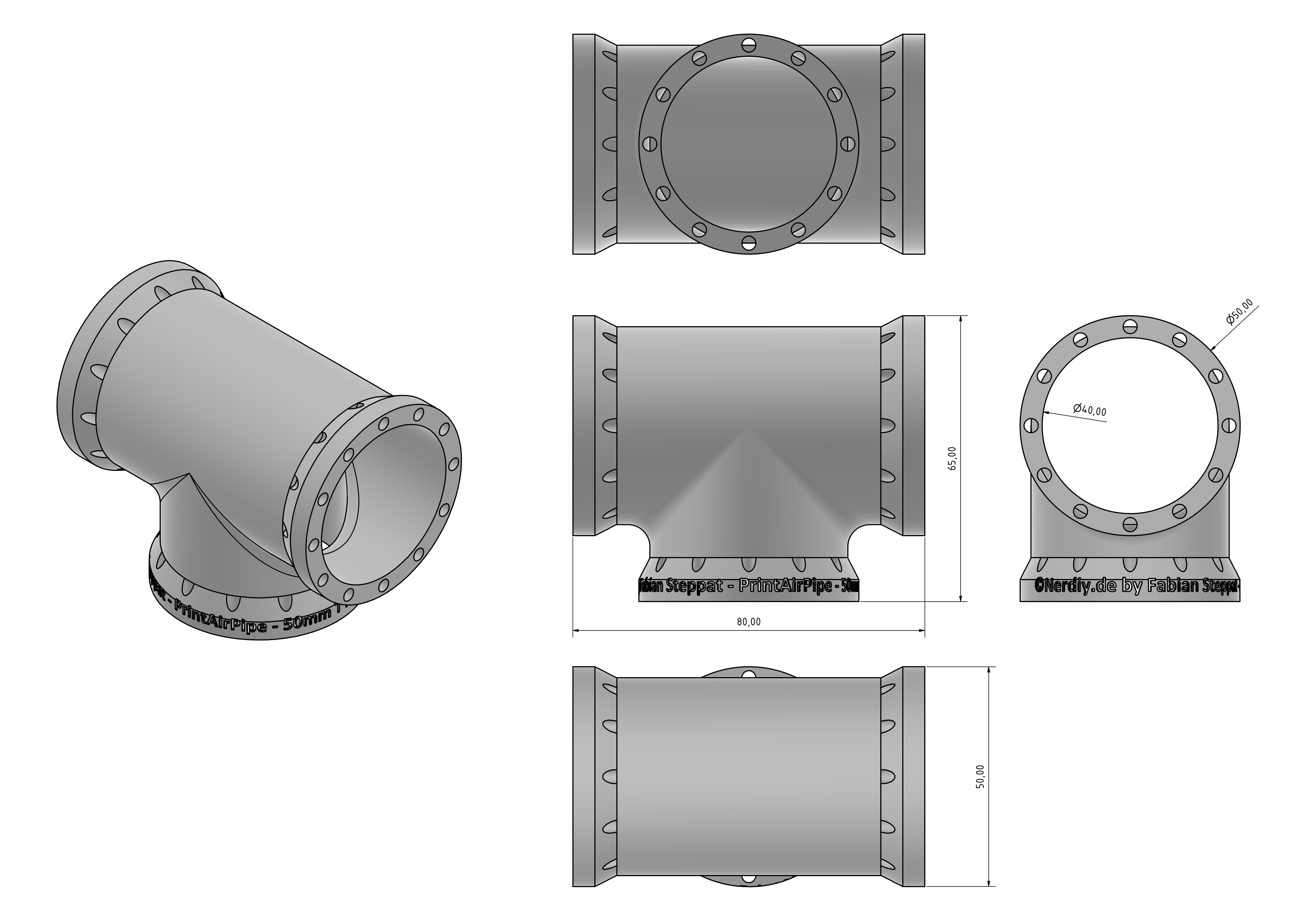 PrintAirPipe - 50mm Pipe system - complete set *updated 15. September ...