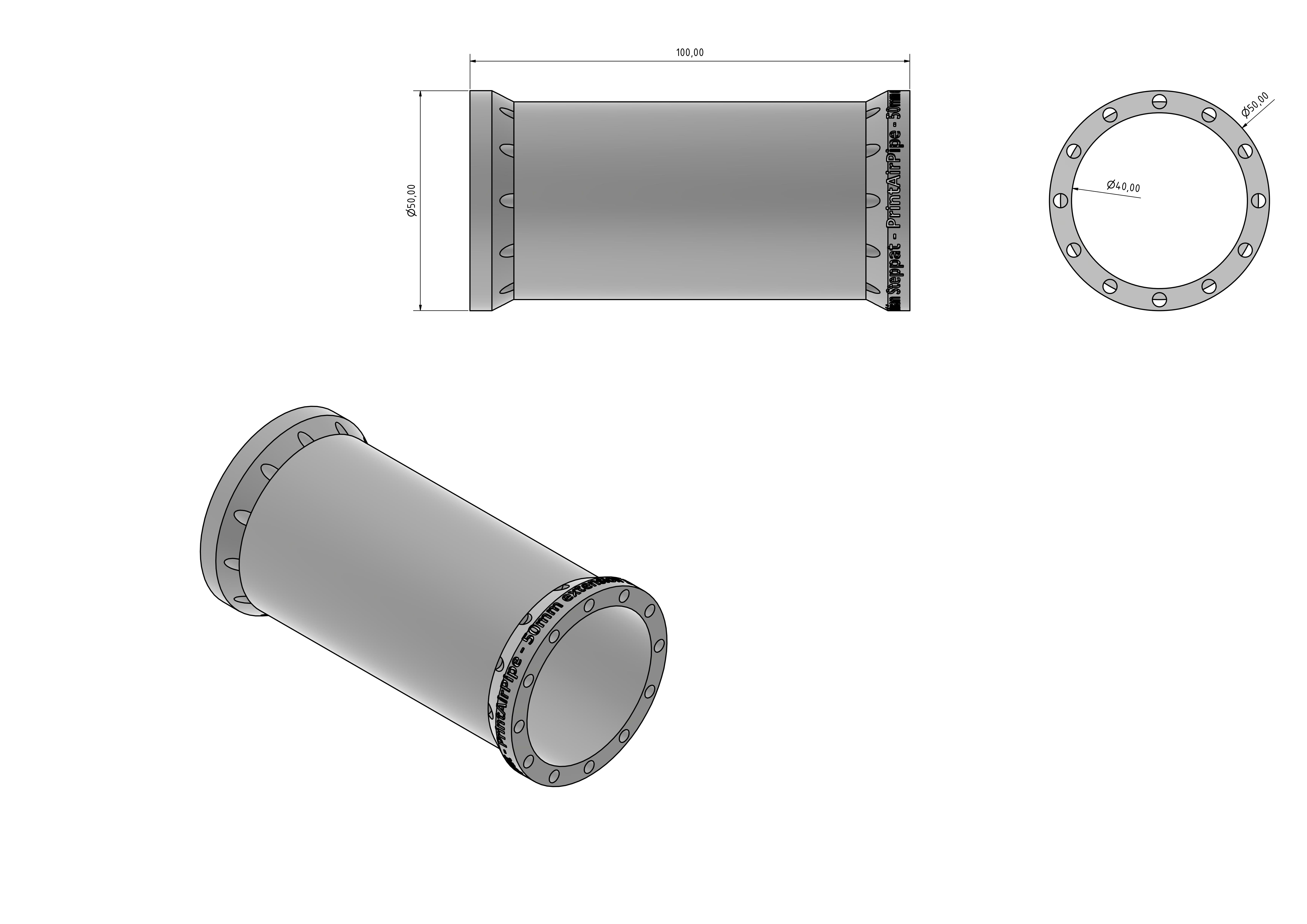 PrintAirPipe - 50mm Pipe system - complete set *updated 15. September ...