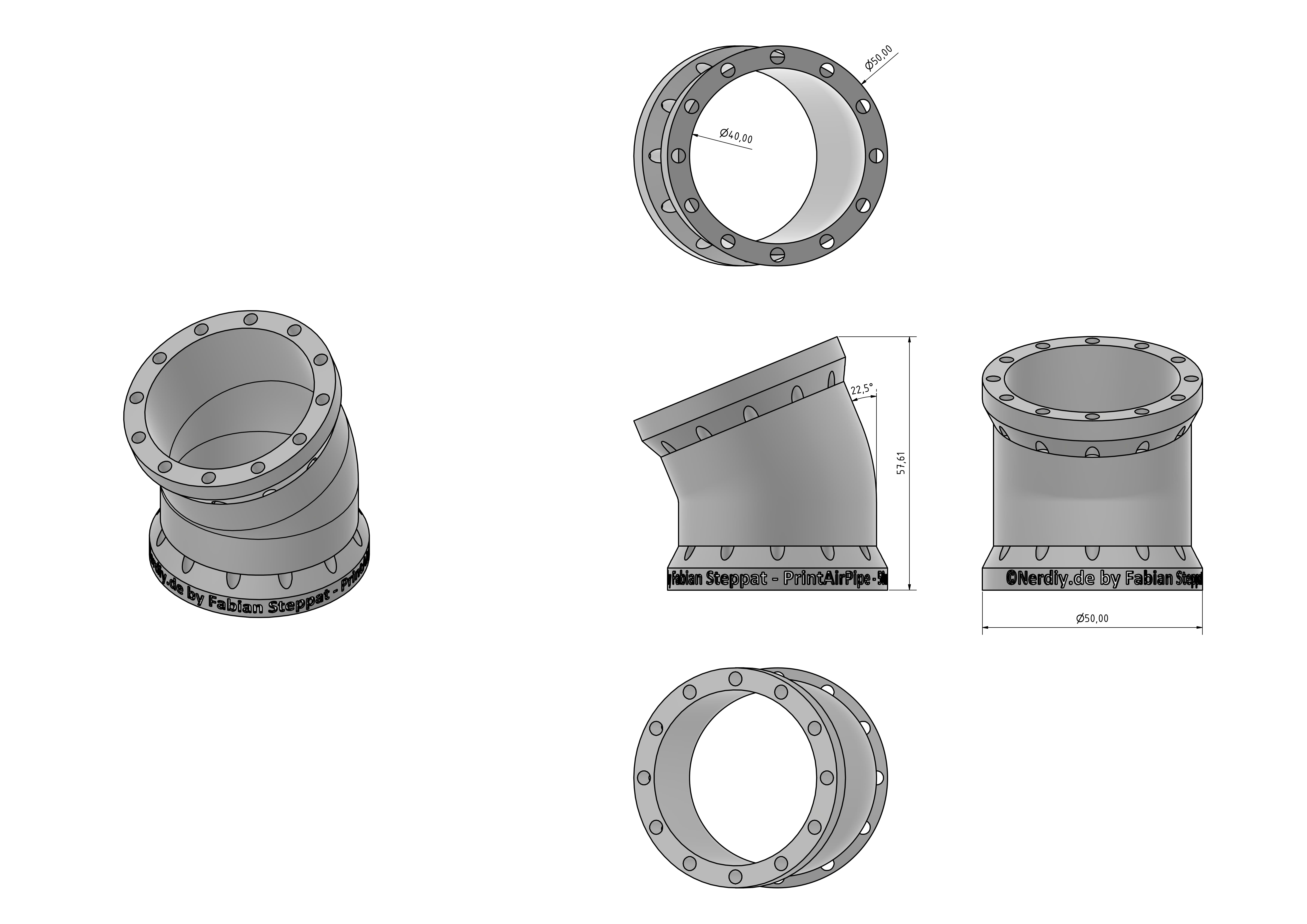 PrintAirPipe - 50mm Pipe system - complete set *updated 15. September ...
