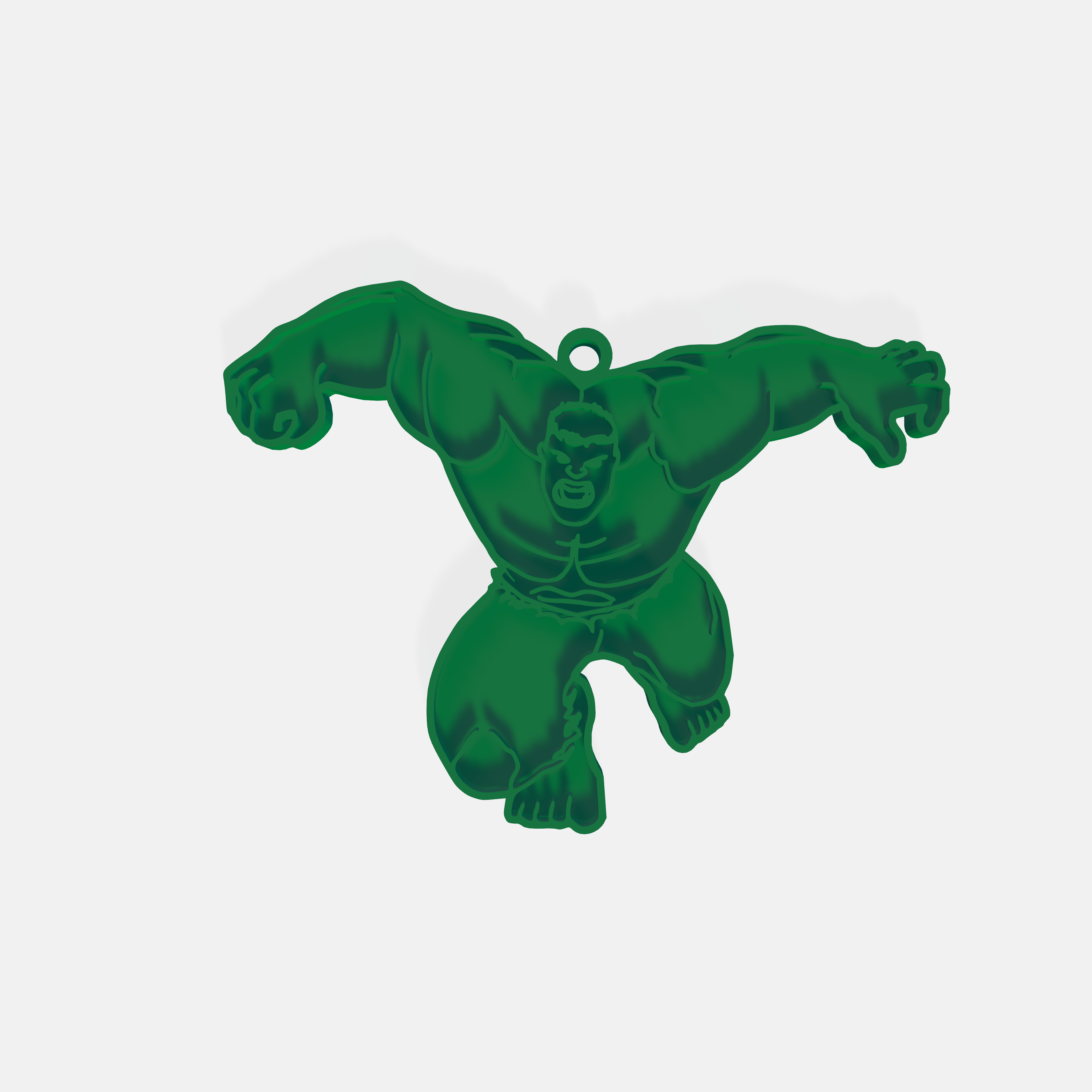 Hulk Necklace or Keychain by Blakesmakes3d | Download free STL model ...