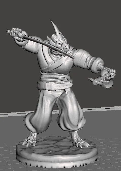 White Dragonborn Monk by DM WildBill | Download free STL model ...