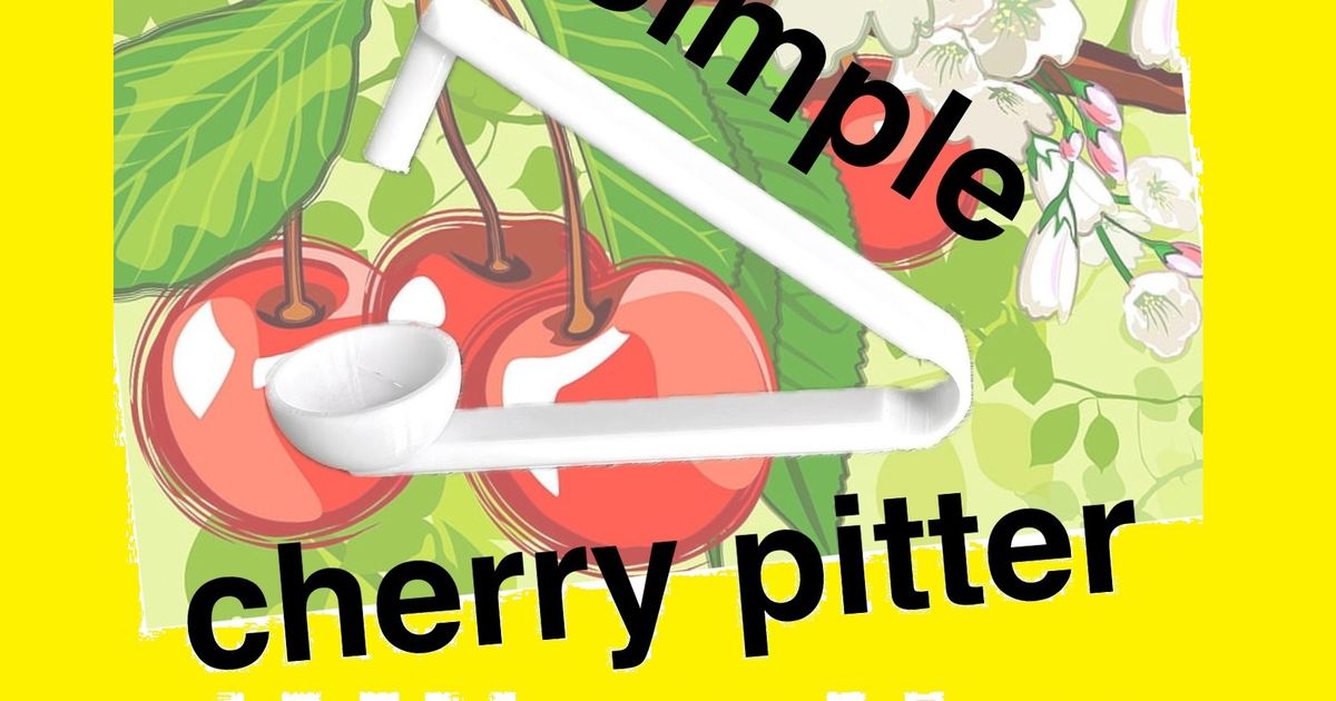 Simple cherry pitter - easy to print 100% working - new update by 3Dmar ...