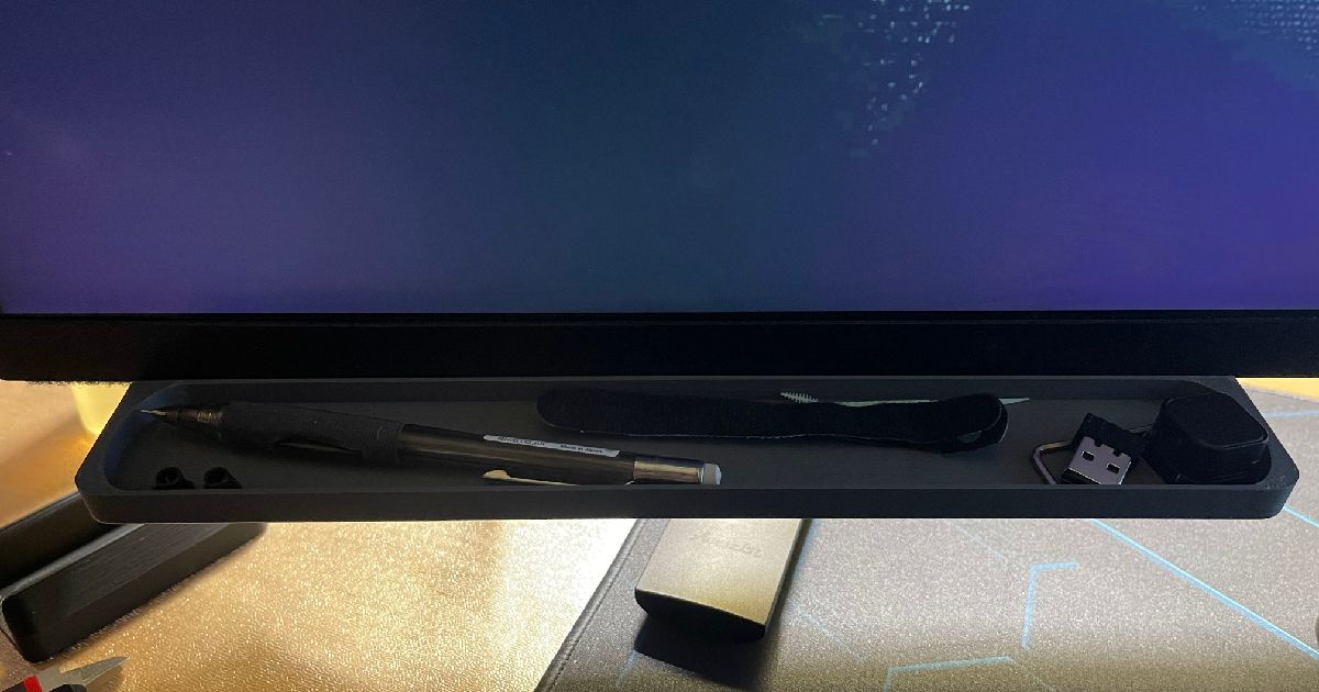 Under Monitor Shelf by SomeZ3D | Download free STL model | Printables.com