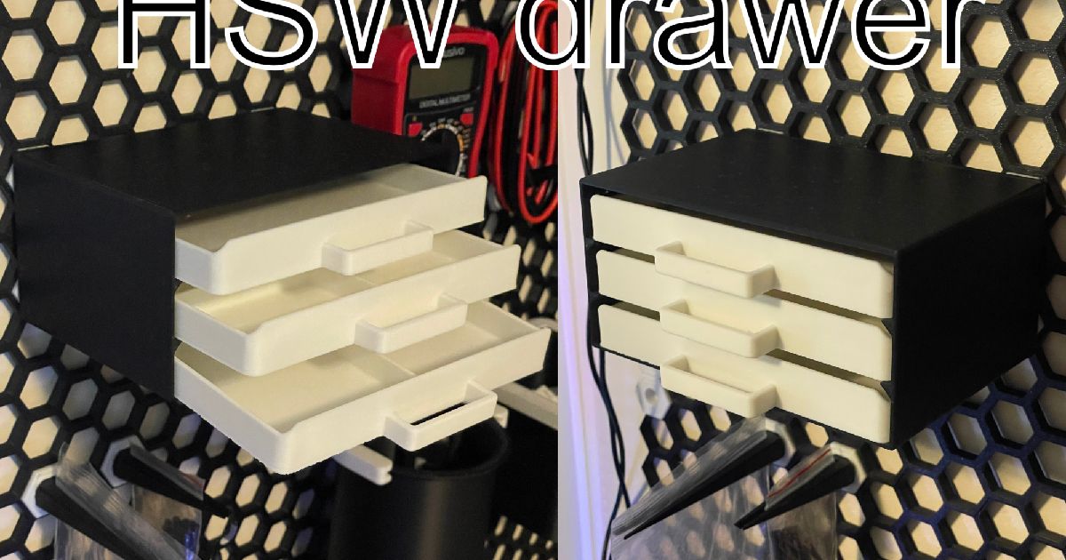 HSW drawer by Leon Kabel | Download free STL model | Printables.com