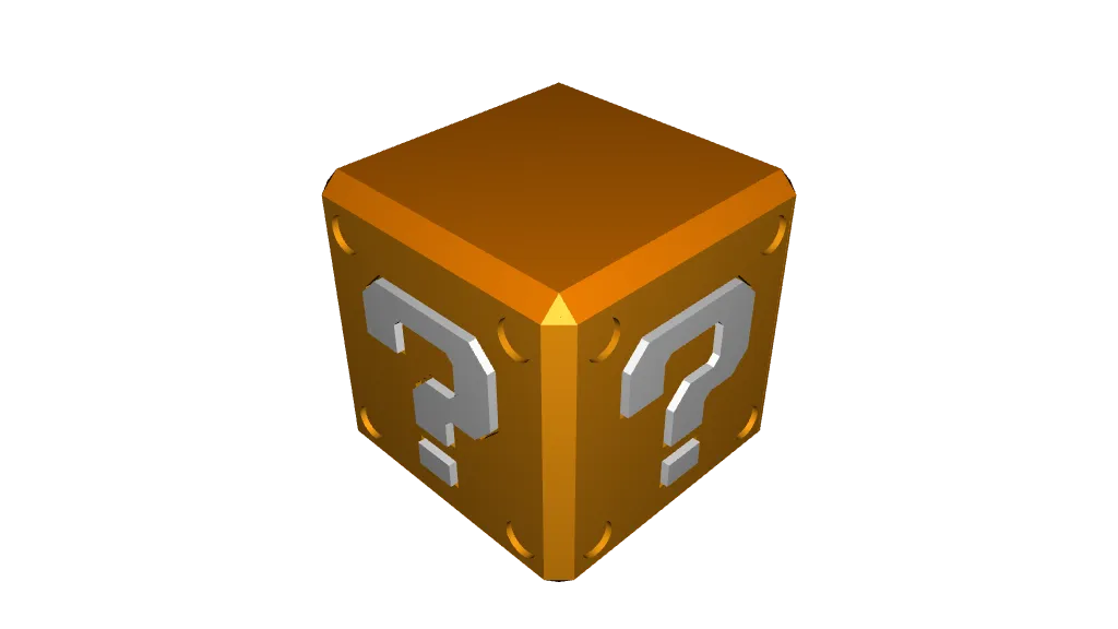 Mario Question Mark Block by Philip | Download free STL model ...