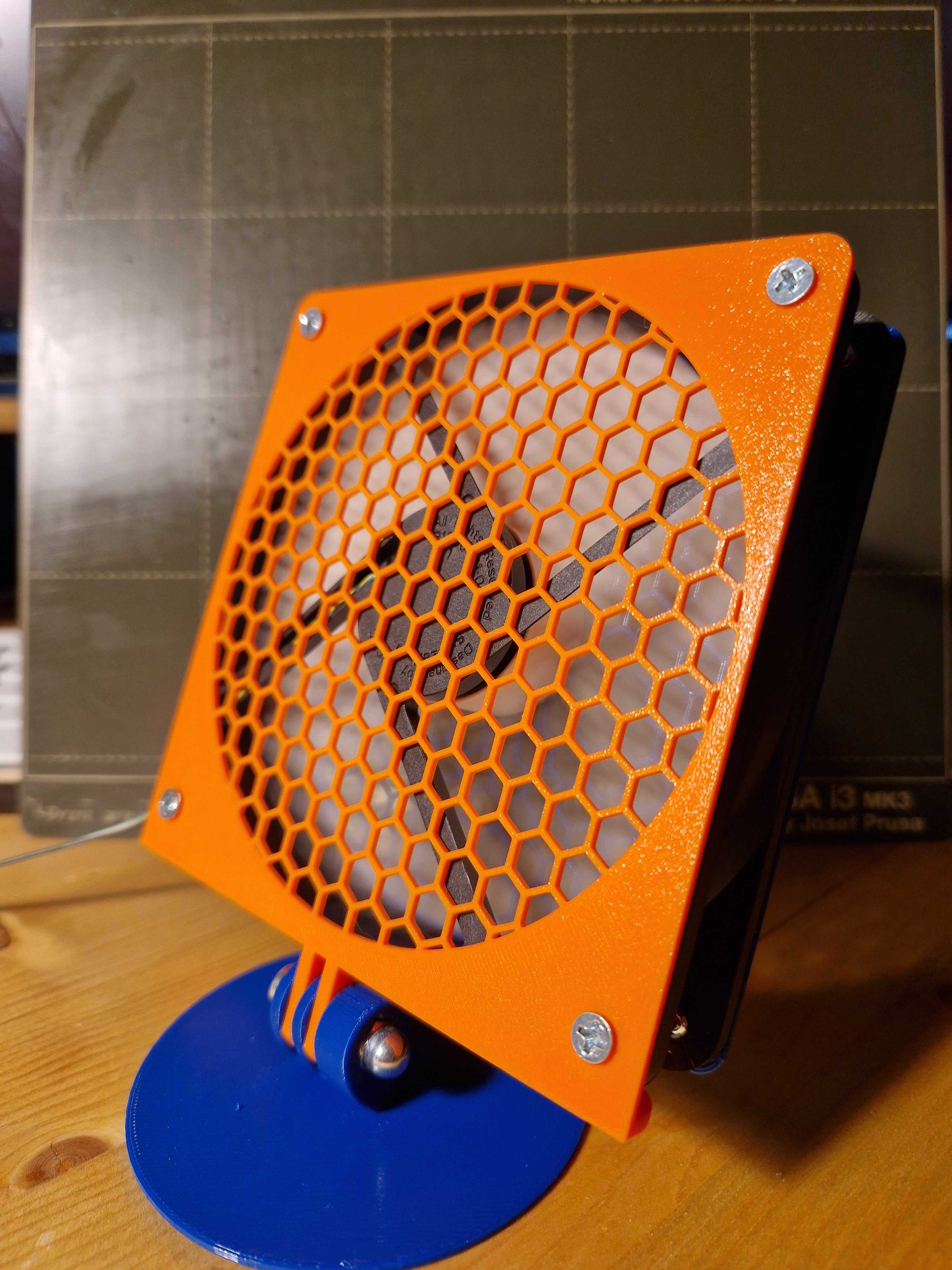 120mm fan grill and gopro adapter by Gavin_152 | Download free STL ...