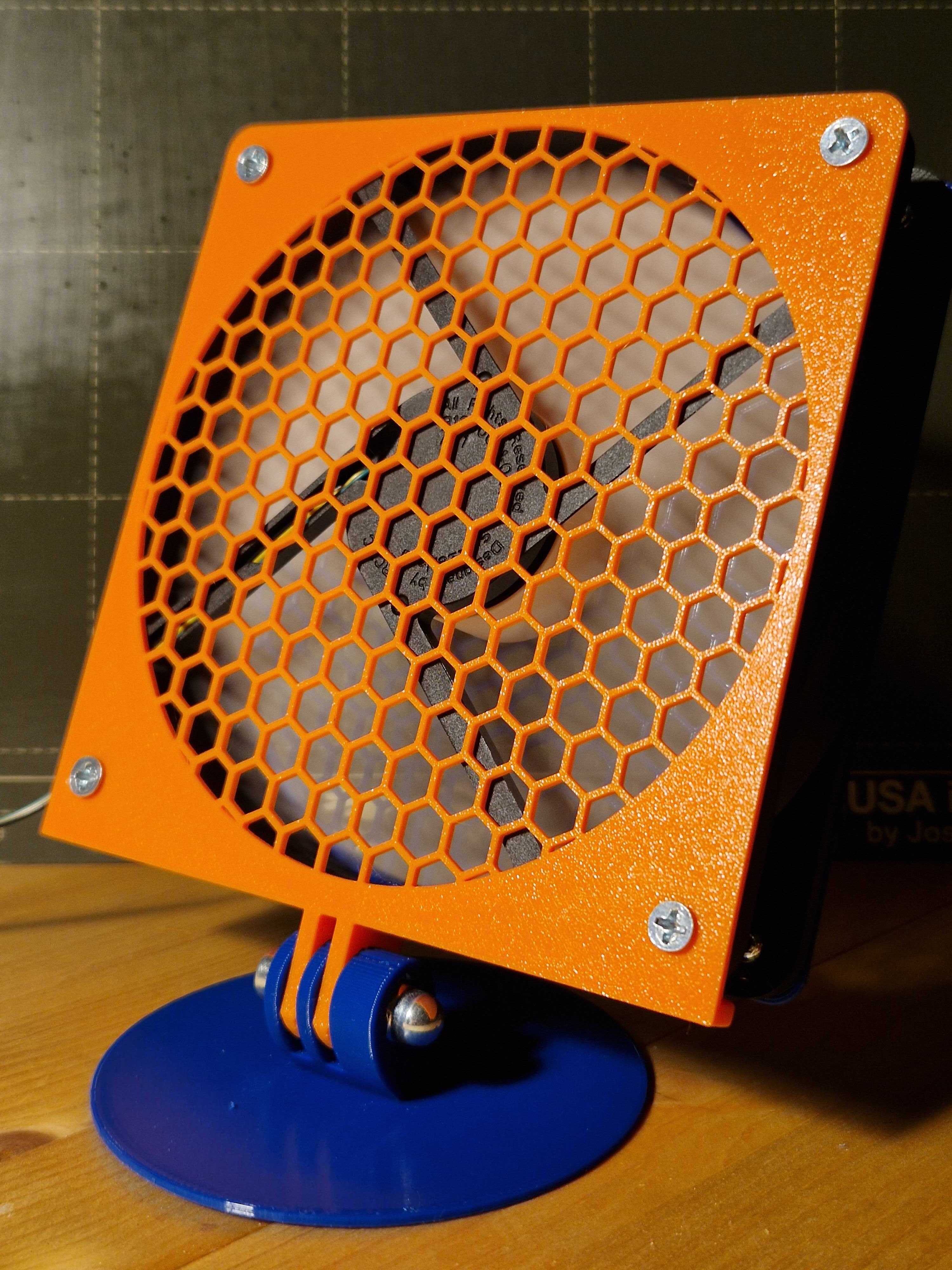 120mm fan grill and gopro adapter by Gavin_152 | Download free STL ...