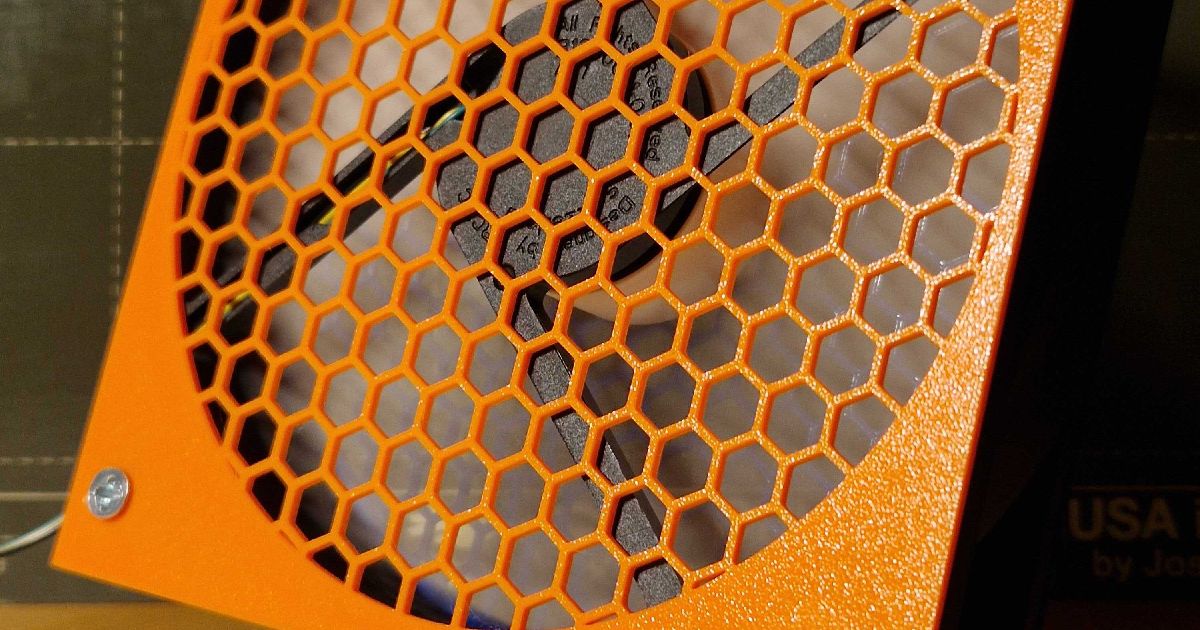 120mm fan grill and gopro adapter by Gavin_152 | Download free STL ...