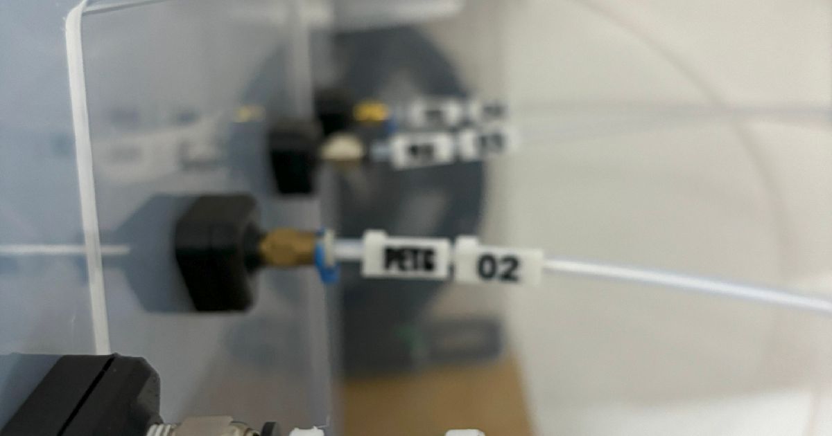 NUMBER LABEL PTFE TUBE by Jesus | Download free STL model | Printables.com