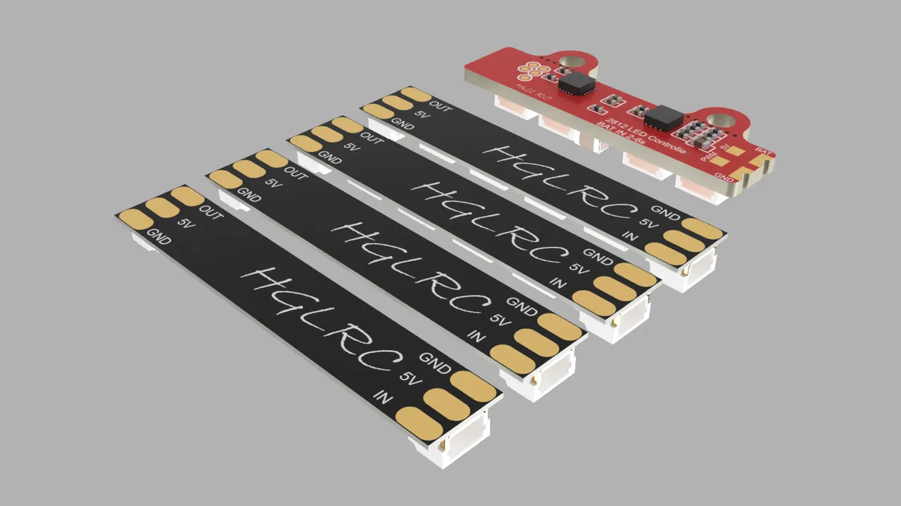 HGLRC LED Controller and Armlight by Riley Entropy | Download free STL ...