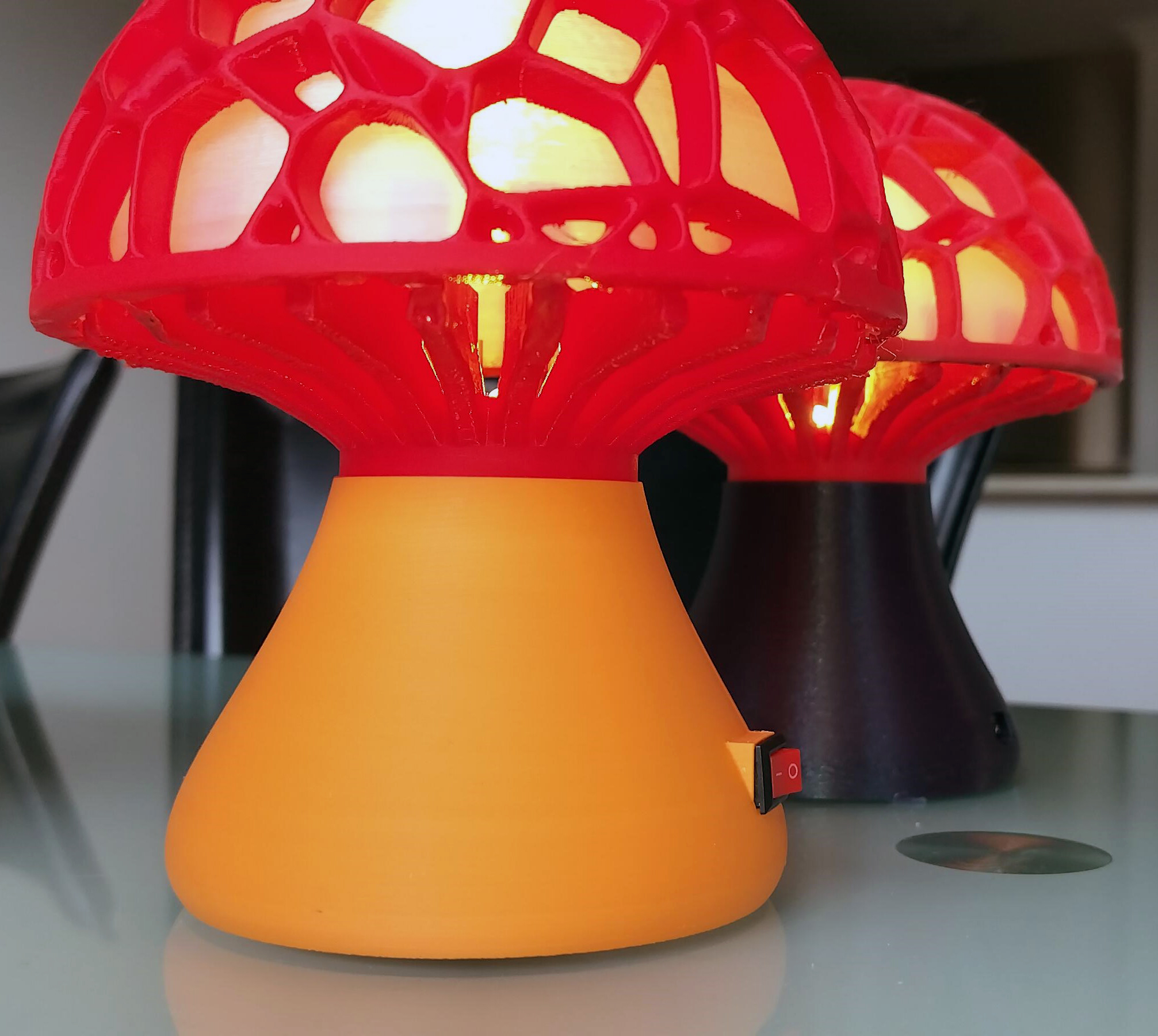mushroom lamp portable by diedjstrike25 | Download free STL model ...