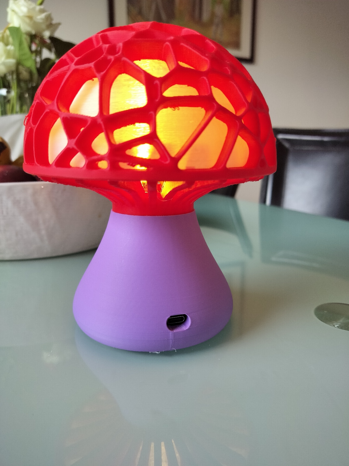 mushroom lamp portable by diedjstrike25 | Download free STL model ...