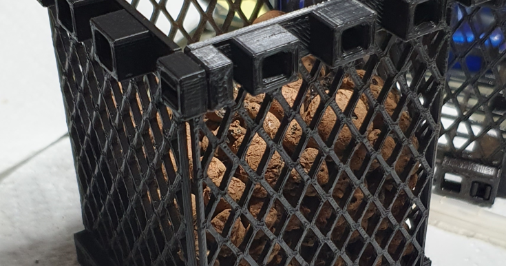 MakerGrid Mesh Pot by Weird Constructor | Download free STL model ...