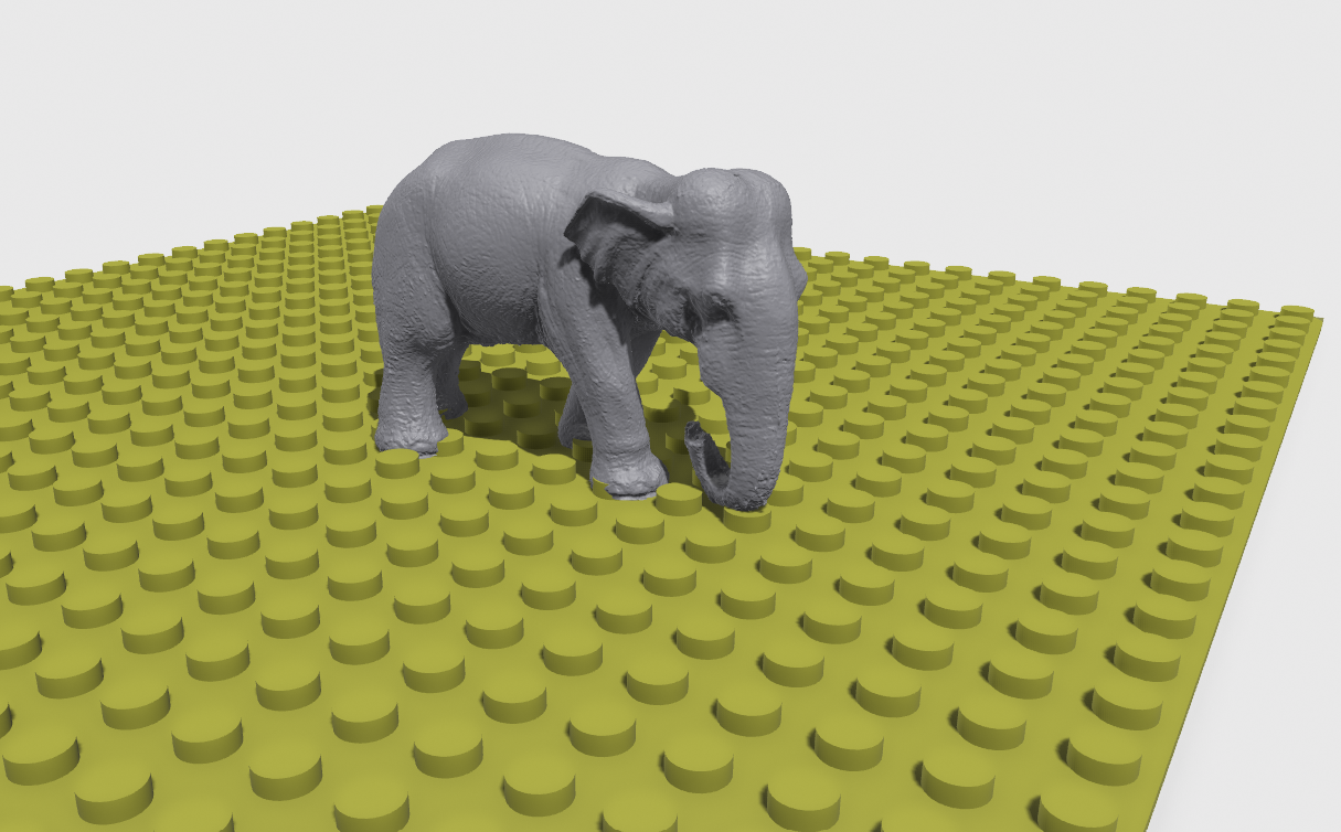 lego elephant by yoeij | Download free STL model | Printables.com