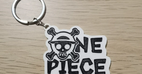 Keychain One Piece Logo by ARTICAT.3D | Download free STL model ...