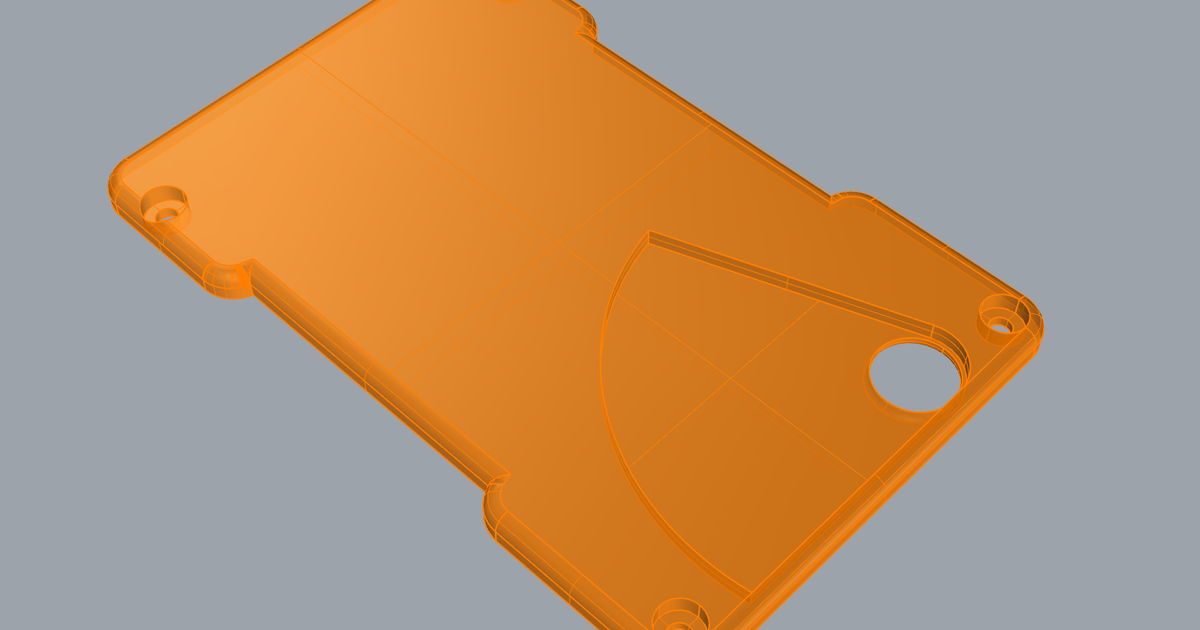 .STEP file card-wallet-top BLANK, reparametrized for REMIXES (Pop-up ...