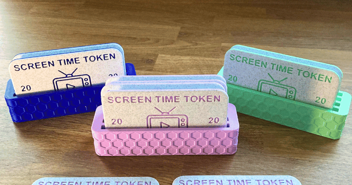 Kids Screen Time Tokens | TV Time | Chores For Screen Time by Stephen ...