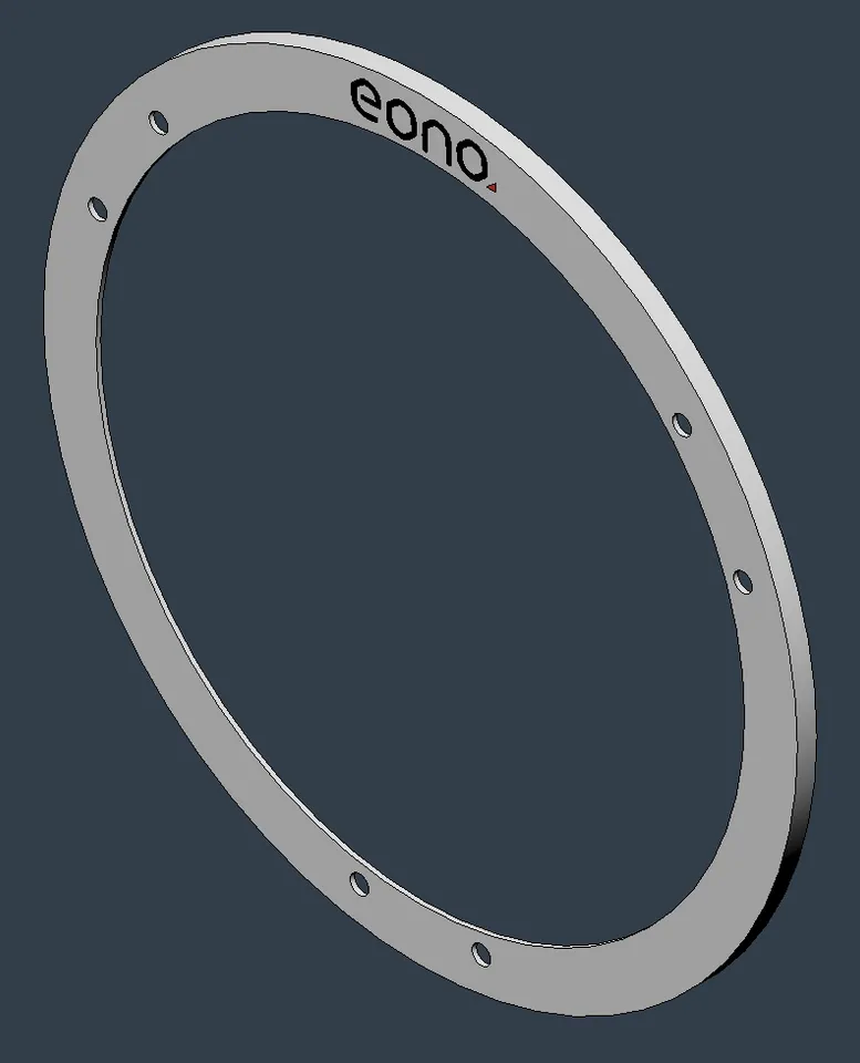Eono Cardboard Spool Edge with aligned holes by jattie | Download free STL model | Printables.com