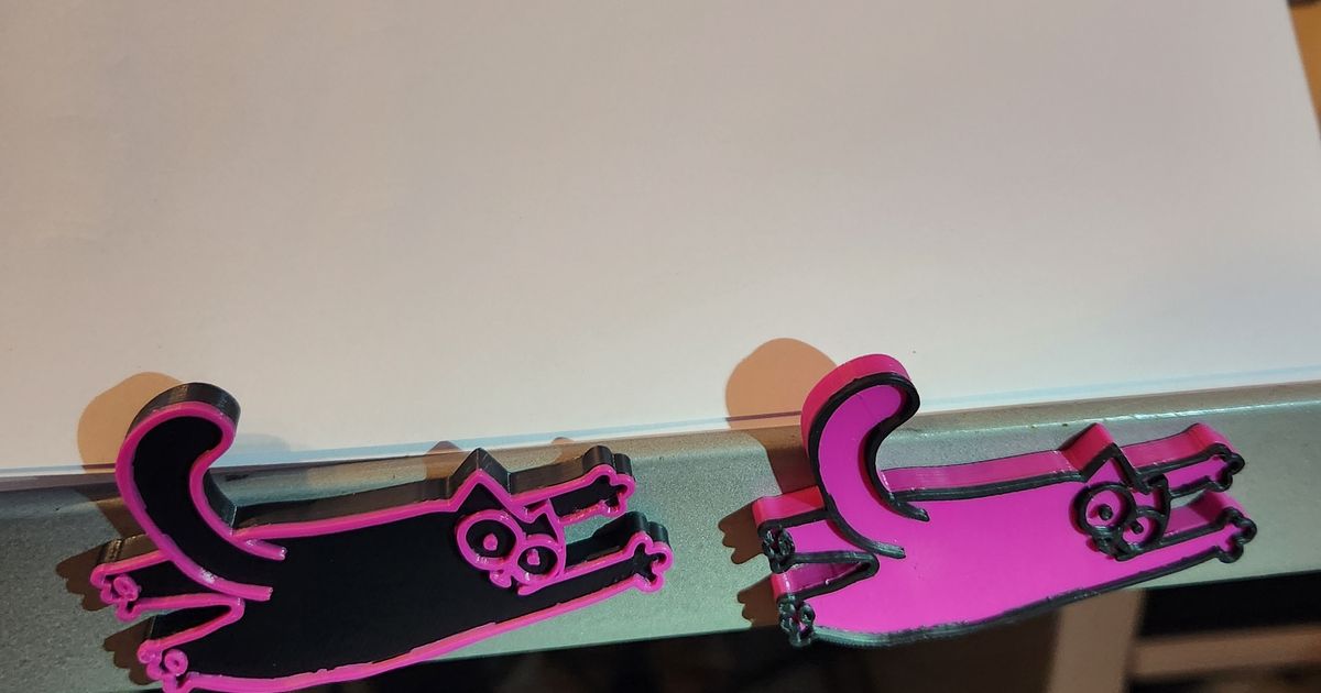 Cat Fridge Magnet by Matthew Perkins | Download free STL model ...