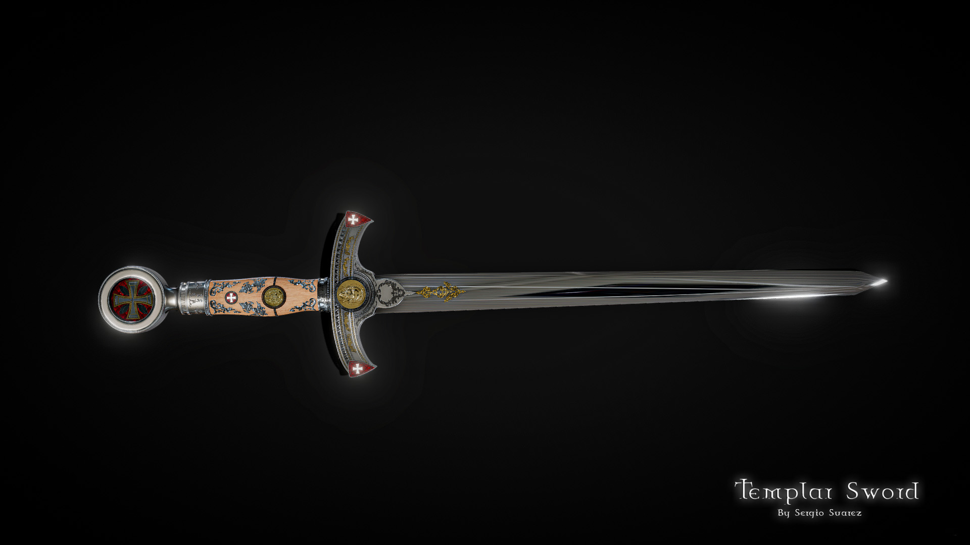 TEMPLAR SWORD by Sergio Suárez | Download free STL model | Printables.com