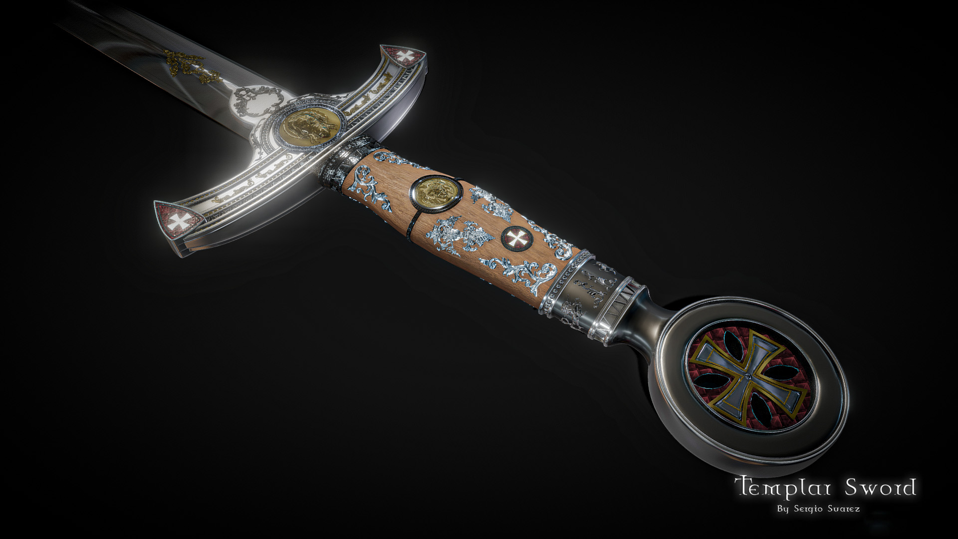 TEMPLAR SWORD by Sergio Suárez | Download free STL model | Printables.com