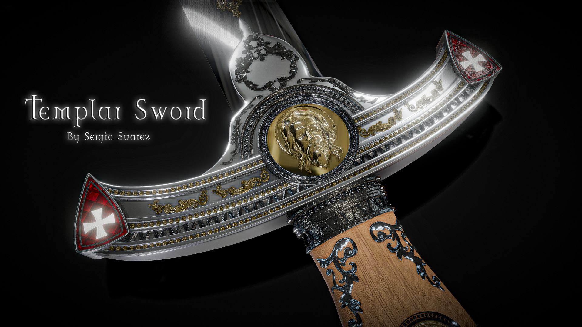 TEMPLAR SWORD by Sergio Suárez | Download free STL model | Printables.com