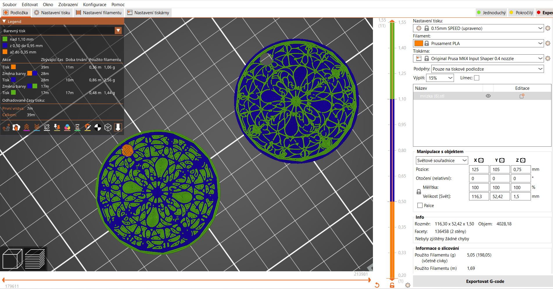 Two sided mandala pendant by Nina Máčová | Download free STL model ...