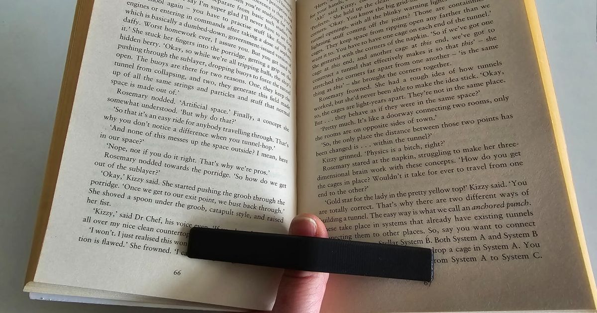 3D Printed Page Holder - Perfect for Reading Enthusiasts! by Ronan | Download free STL model ...