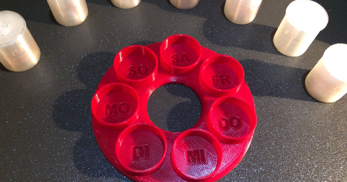 7 DAY Pill Box by Bruno Germany | Download free STL model | Printables.com