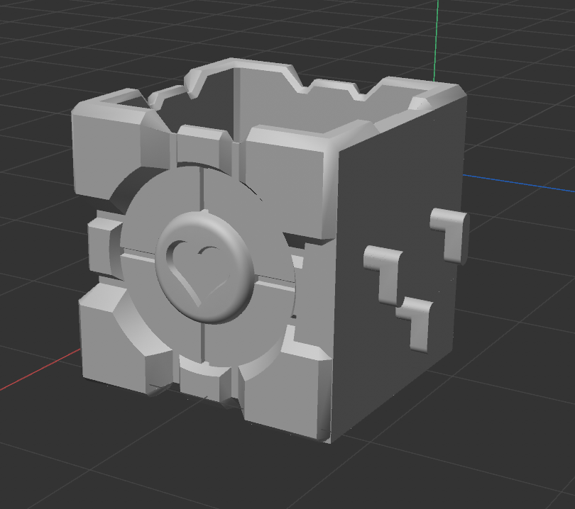 Companion Cube for IKEA Skadis by Patrik Strnad | Download free STL ...
