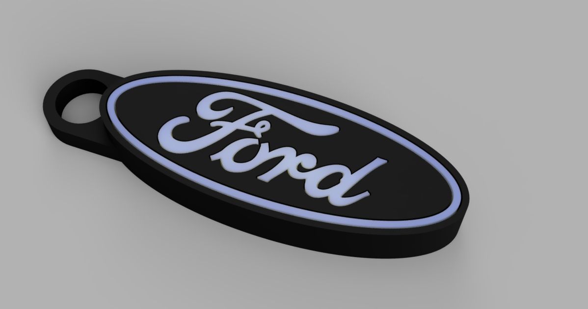 ford keychain by AntC0l | Download free STL model | Printables.com