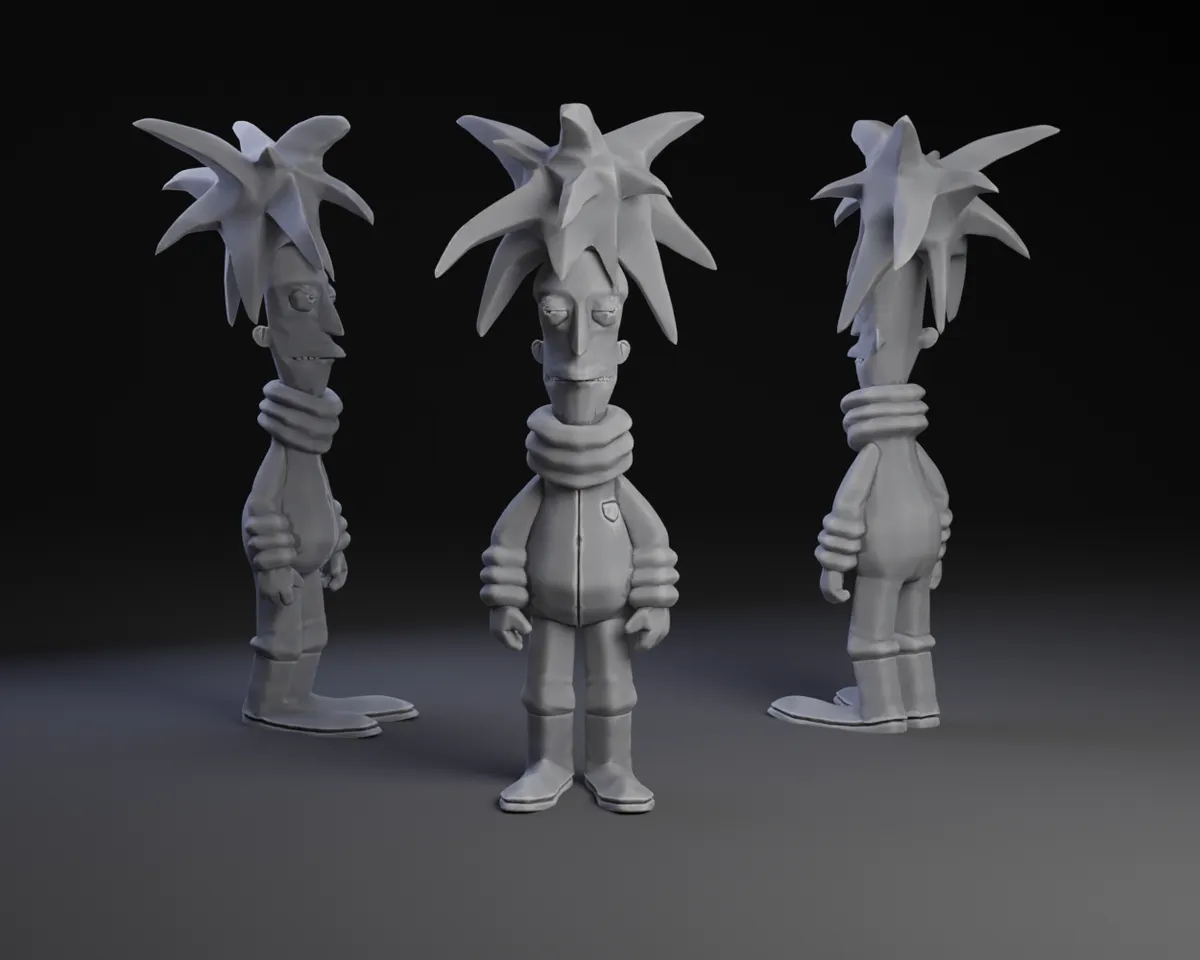 Simpsons : Side Show Bob by Peter Farell | Download free STL model ...