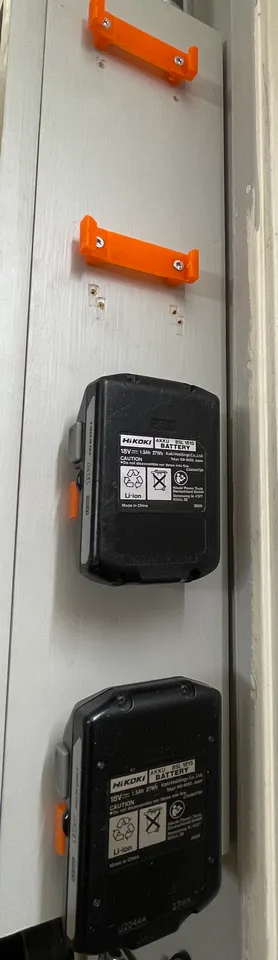 Wall mounted Hikoki battery holder by KaptenF | Download free STL model ...