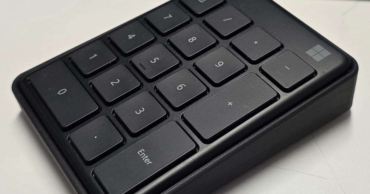 Microsoft wireless number pad stand por AK | Descargar modelo STL ...
