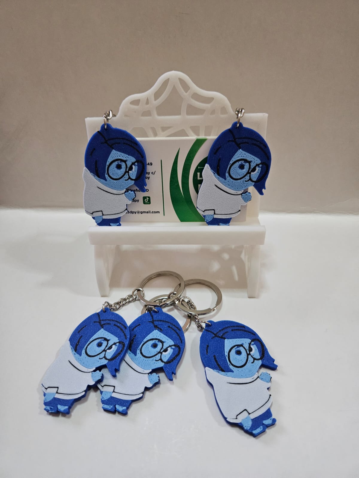 Inside out sadness keychain by Jhavitxu | Download free STL model ...