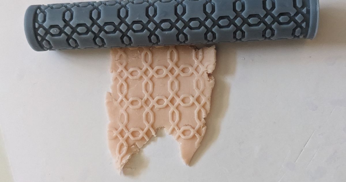 Texture Rolling Pin - Interwoven Trim Pattern by Texture Rollers And ...