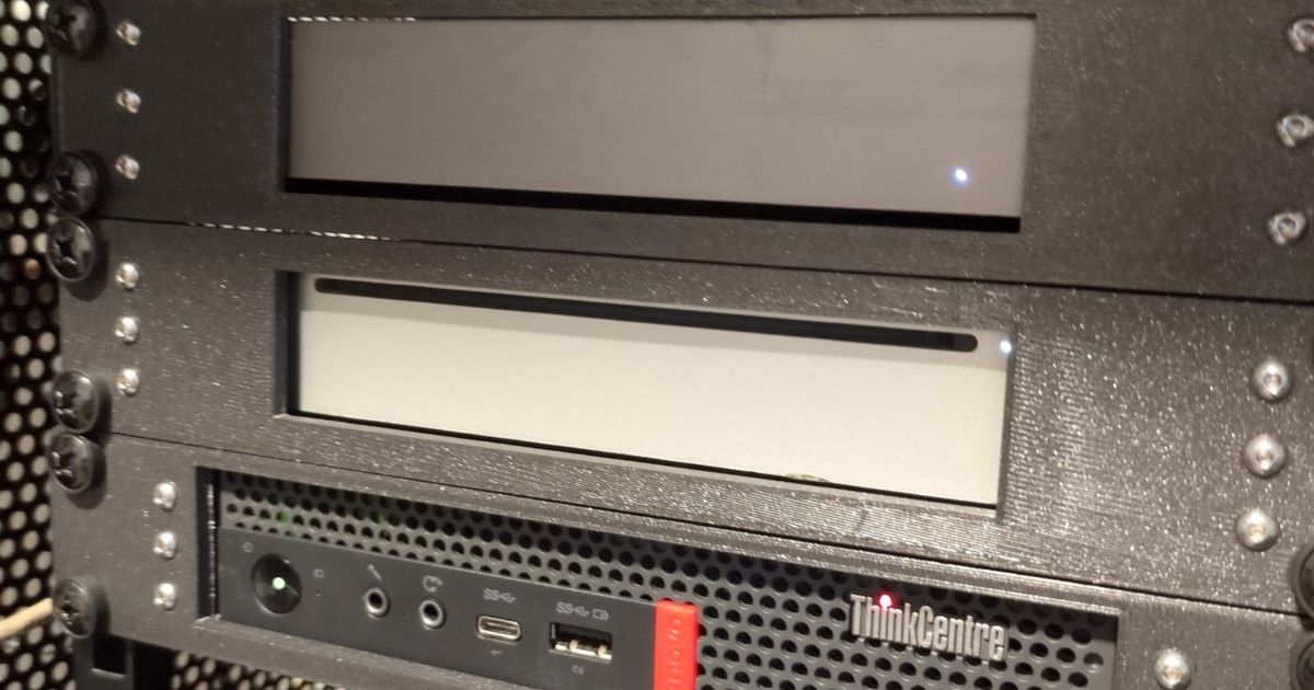 Mac Mini Half Width 10" Rack Mount by May Márquez | Download free STL ...