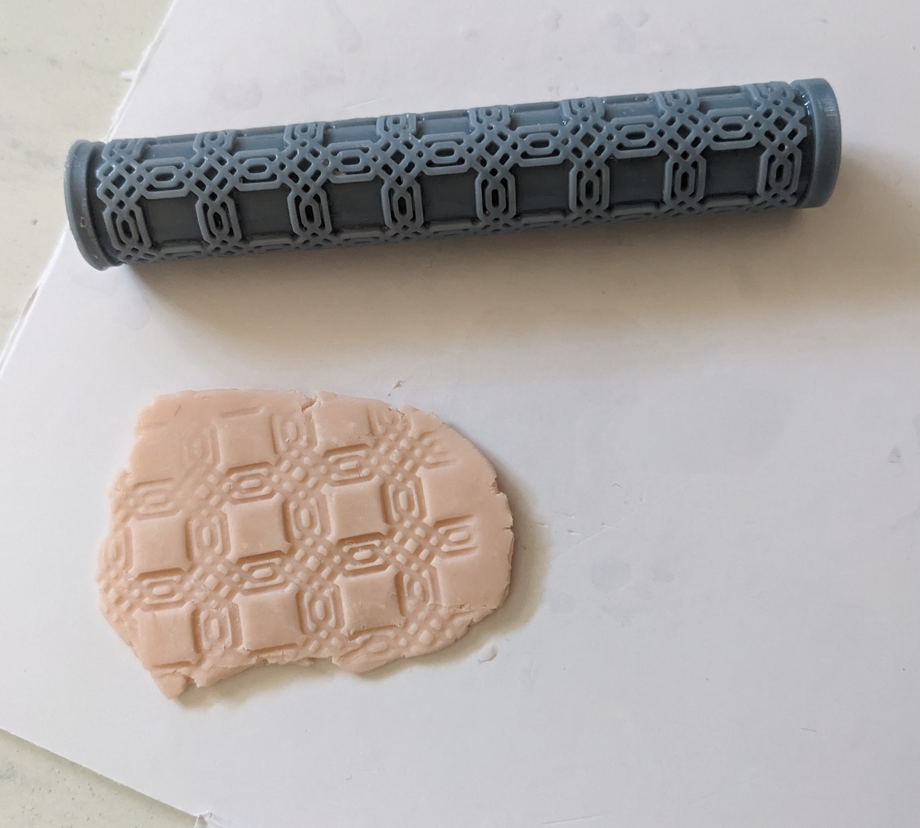 Texture Rolling Pin - Double Interwoven Tile by Texture Rollers And ...