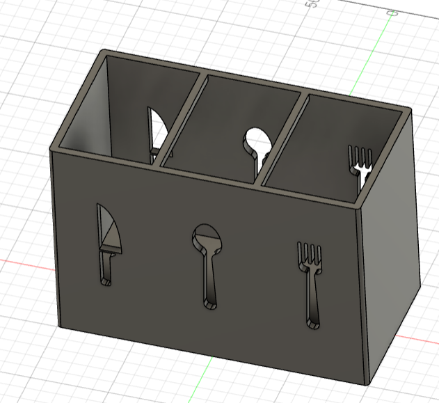Utensil Caddy by Abnut_13 | Download free STL model | Printables.com