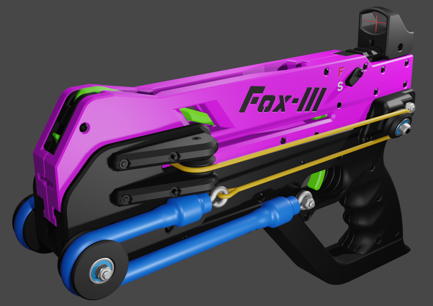 Repeating Crossbow/Sling Shot Pistol by 3DS3 | Download free STL model ...