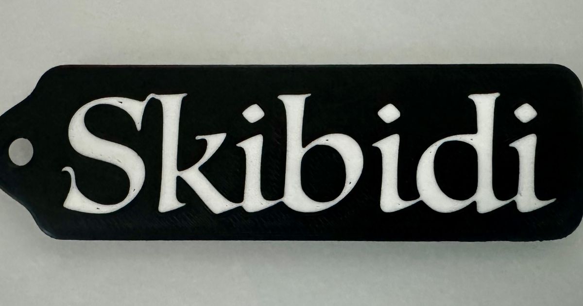 Skibidi Keychain by PosterBored | Download free STL model | Printables.com
