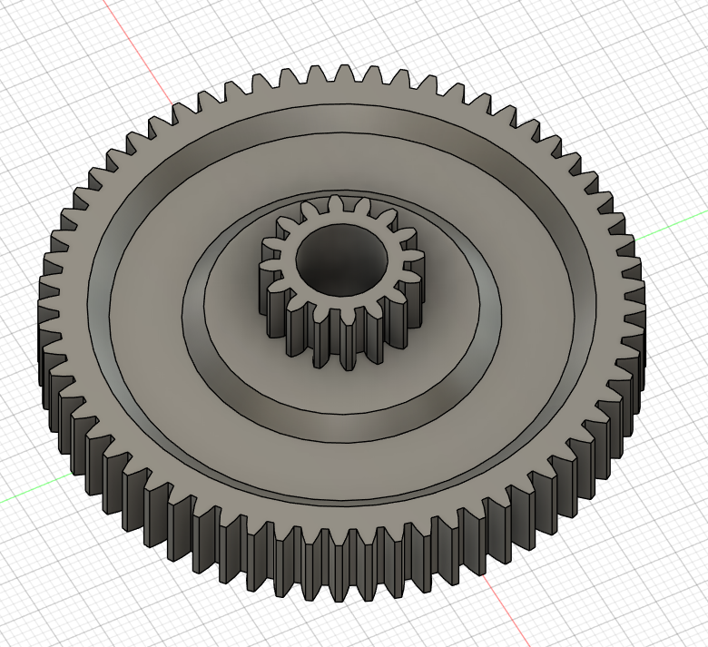 Simple 1 to 4 Ratio Gears by crazyben | Download free STL model ...