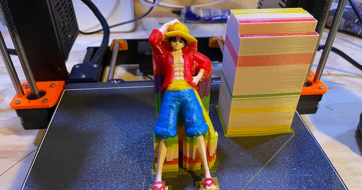 Luffy - One Piece Remix Multi-Color by BootStrap | Download free STL ...