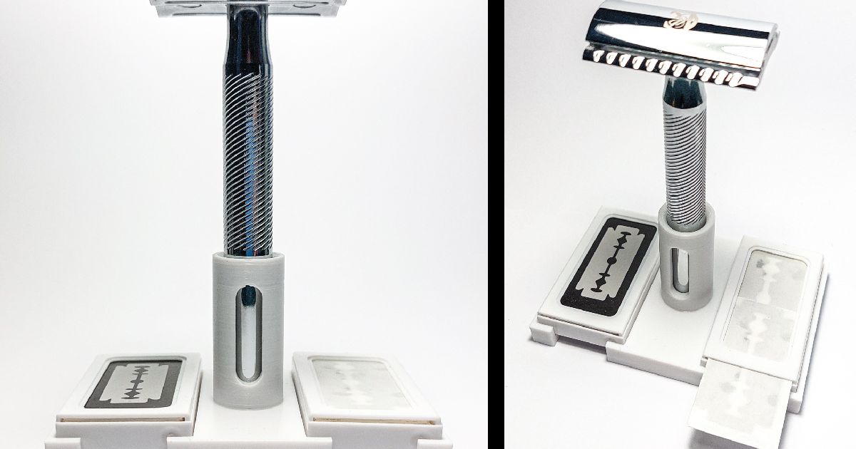 Safety Razor Stand (minimalistic) [Rasierhobel, Shaving Razor] by ...